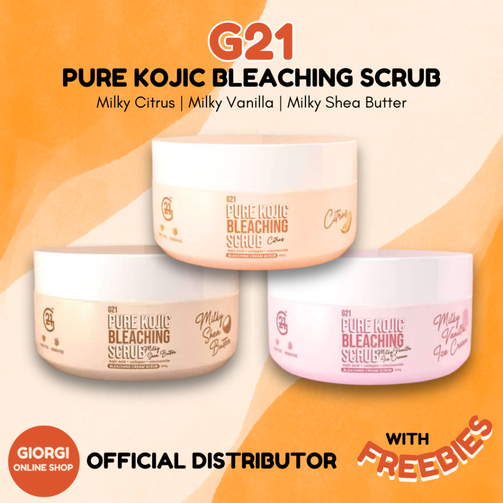 G21 Pure Kojic Bleaching Scrub | Citrus | Vanilla | Shea Butter ...