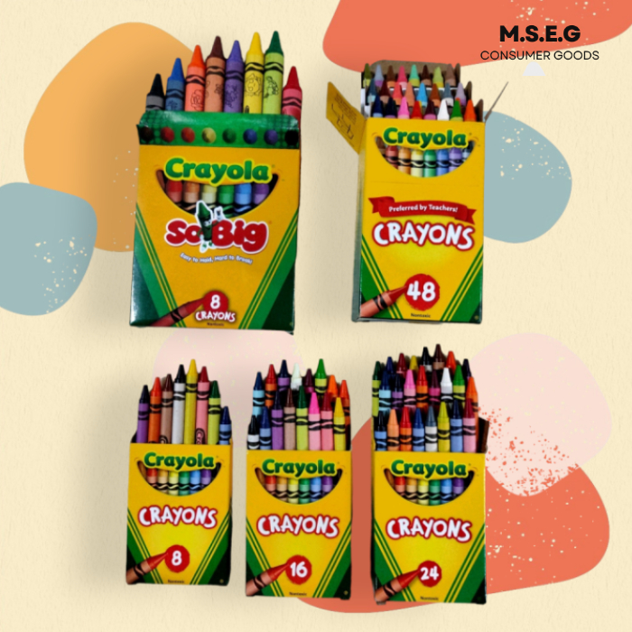 Crayola Crayons 8pcs, 16pcs, 24pcs and Crayola So Big Crayons 8pcs ...