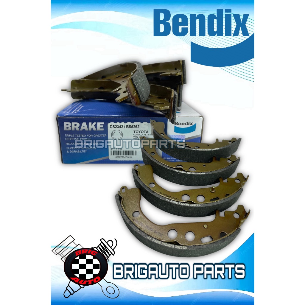 Bendix Brake Shoe for Toyota Vios 2002-2015,Altis 2002-2006 | Shopee ...