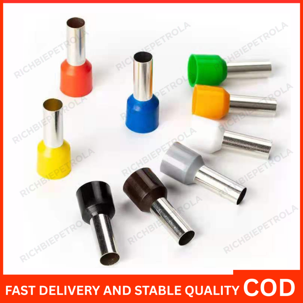 100pcs Insulated Ferrules VE Terminal Block Cord End Wire Connector ...