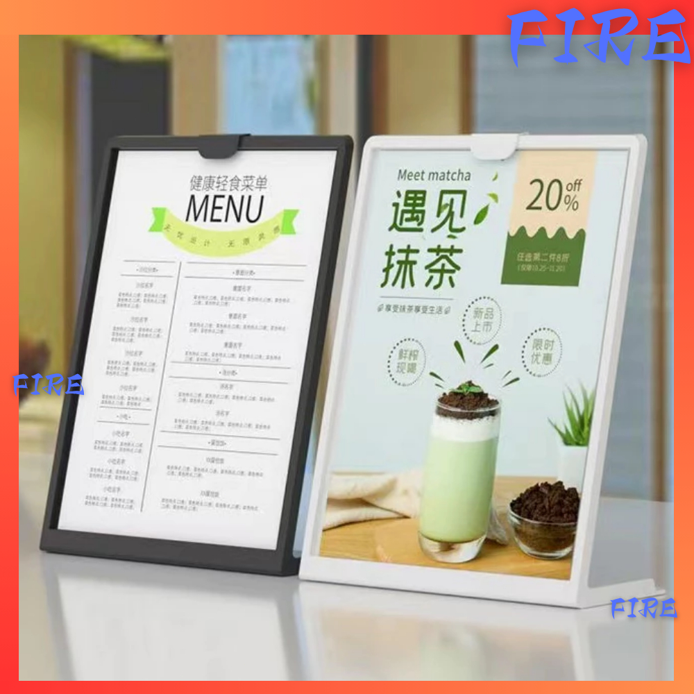 Display BillBoard Acrylic Stand Display A4 Acrylic Menu Price Sign ...