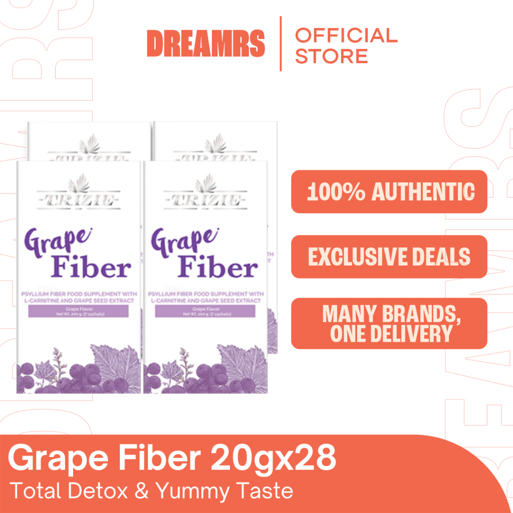 Trizie Grape Fiber 20gx28 [Detox Fiber Drink for Weight Loss with ...