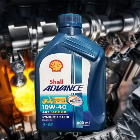 Shell Advance 10W40 Scooter Engine Synthetic Oil for Automatic ...