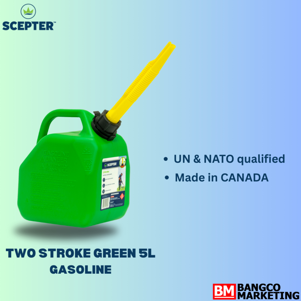 Fuel Container Two Stroke Green 5L/JERRY CAN (HDPE MATERIAL) | Shopee ...