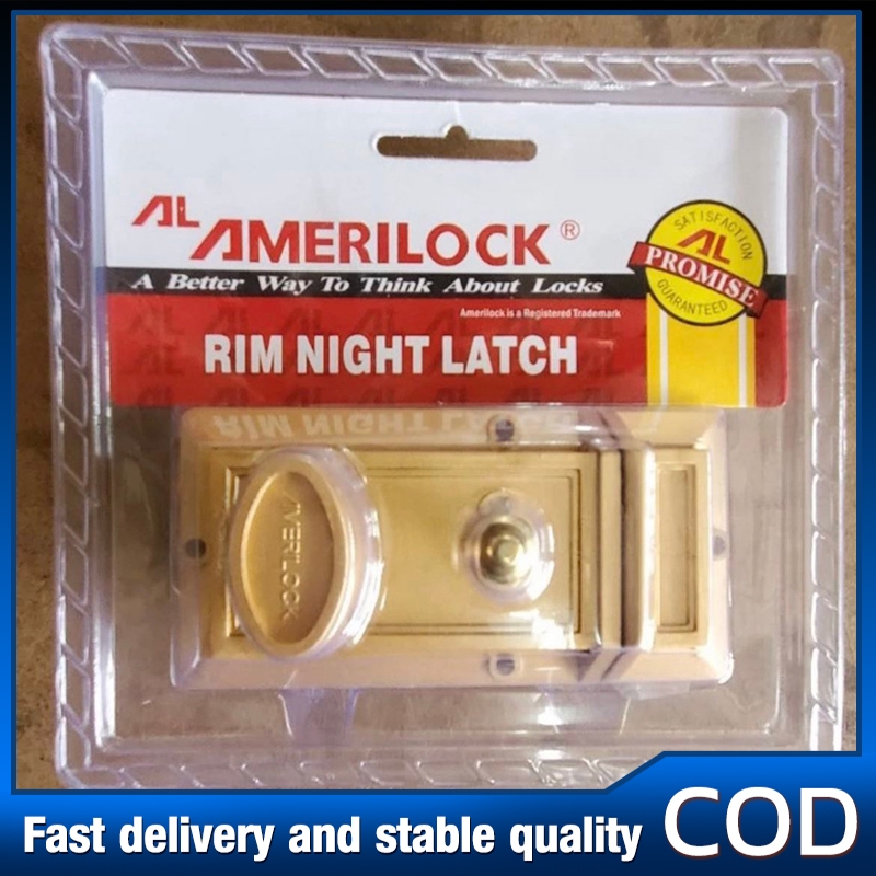 Amerilock Rim Night Latch Lock AL-564 GOLD door latch deadbolt lock XC ...