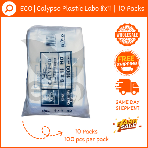 Calypso Plastic Labo 8x11 WHOLESALE 10 Packs ( 100 pcs/pack ) | Shopee ...