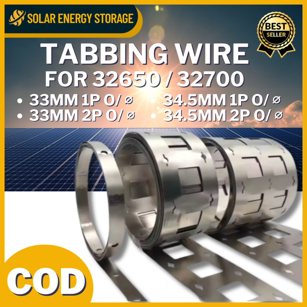 Lifepo4 32650 Battery - Tabbing Wire 0.2mm - 33mm/34.5mm 1P/2P - Per ...