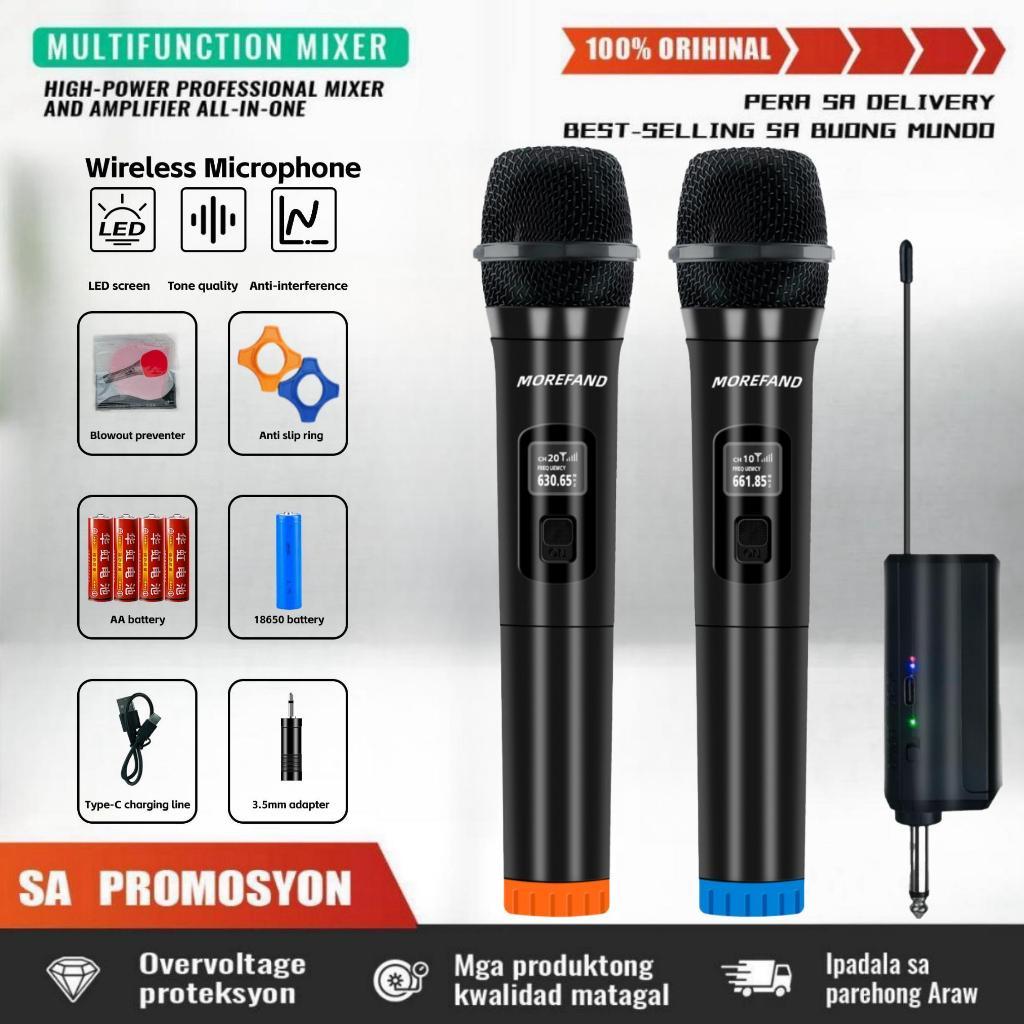 Dual Handheld Professional Wireless Microphone Karaoke Microphone for ...