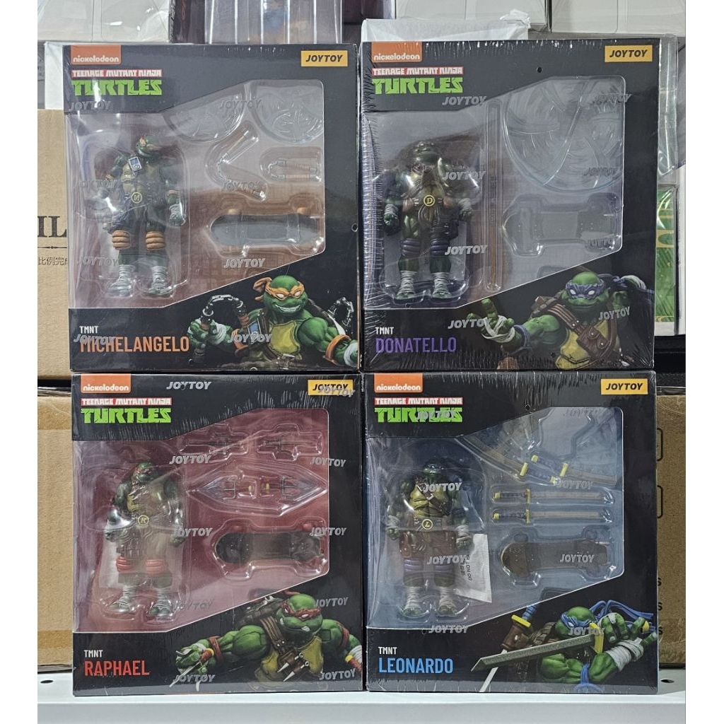 Joytoy Teenage Mutant Ninja Turtles Set of 4 (Leonardo; Raphael ...