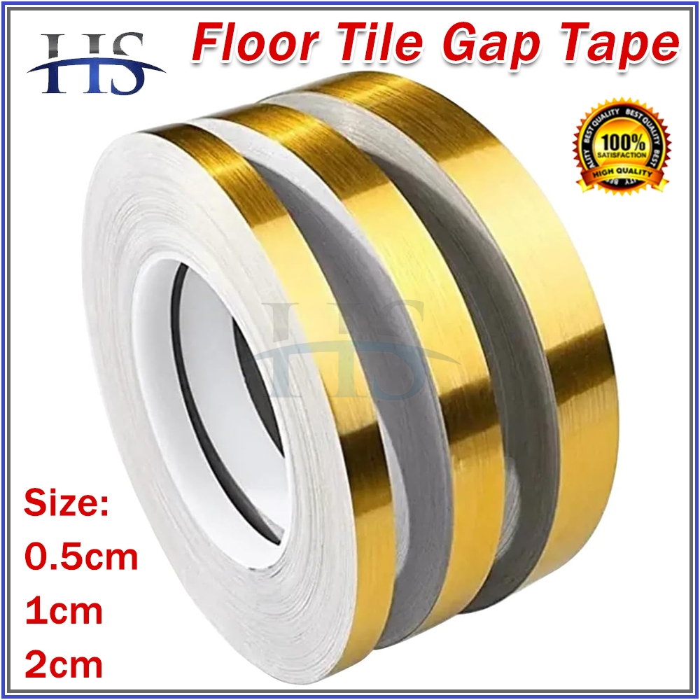 20/50M Gold Ceramic Tile Mildewproof Tile Tape Decor Self Adhesive Wall ...