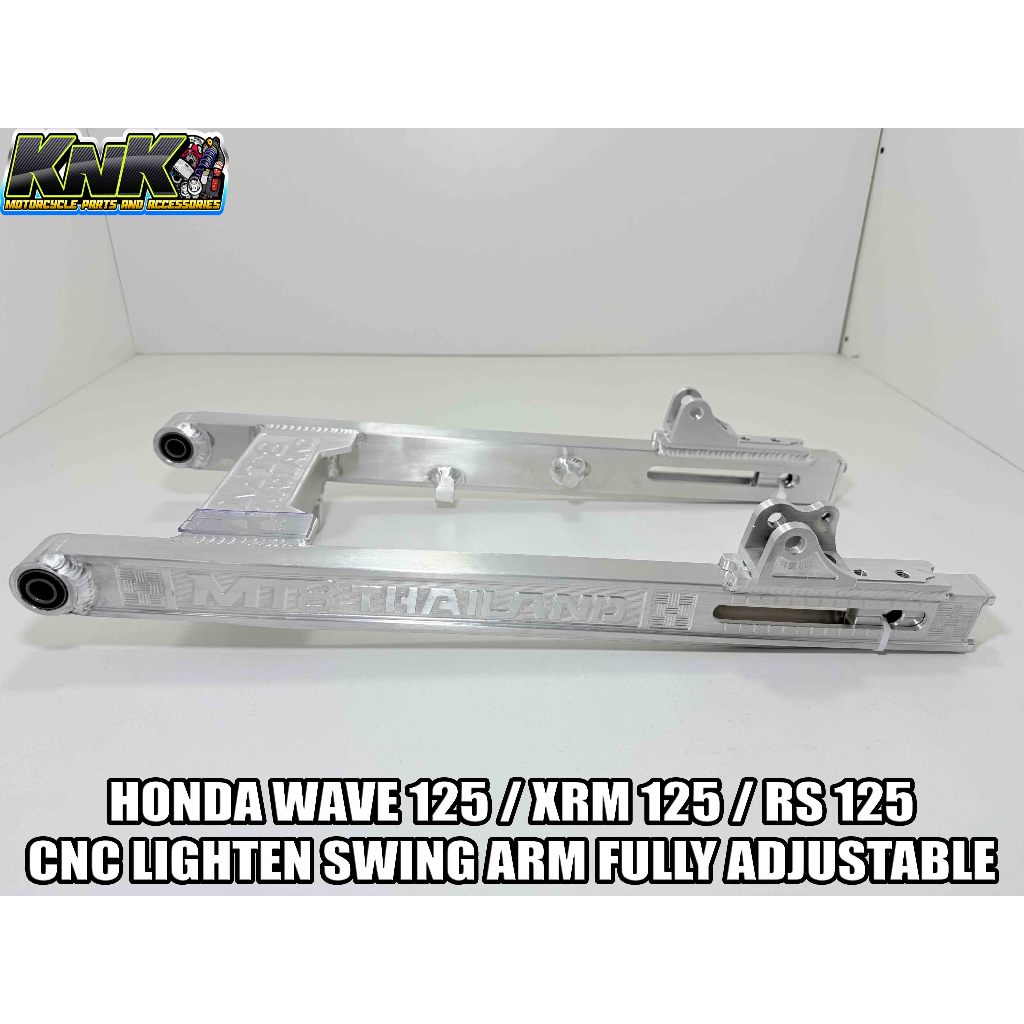 MT8 RACING LIGHTEN SWING ARM FULLY ADJUSTABLE FOR WAVE 125 XRM 125 RS ...