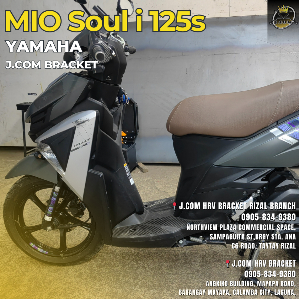 YAMAHA MIO SOUL i 125 J.COM HEAVY DUTY BRACKET | HRV | MONORACK | SIDE ...