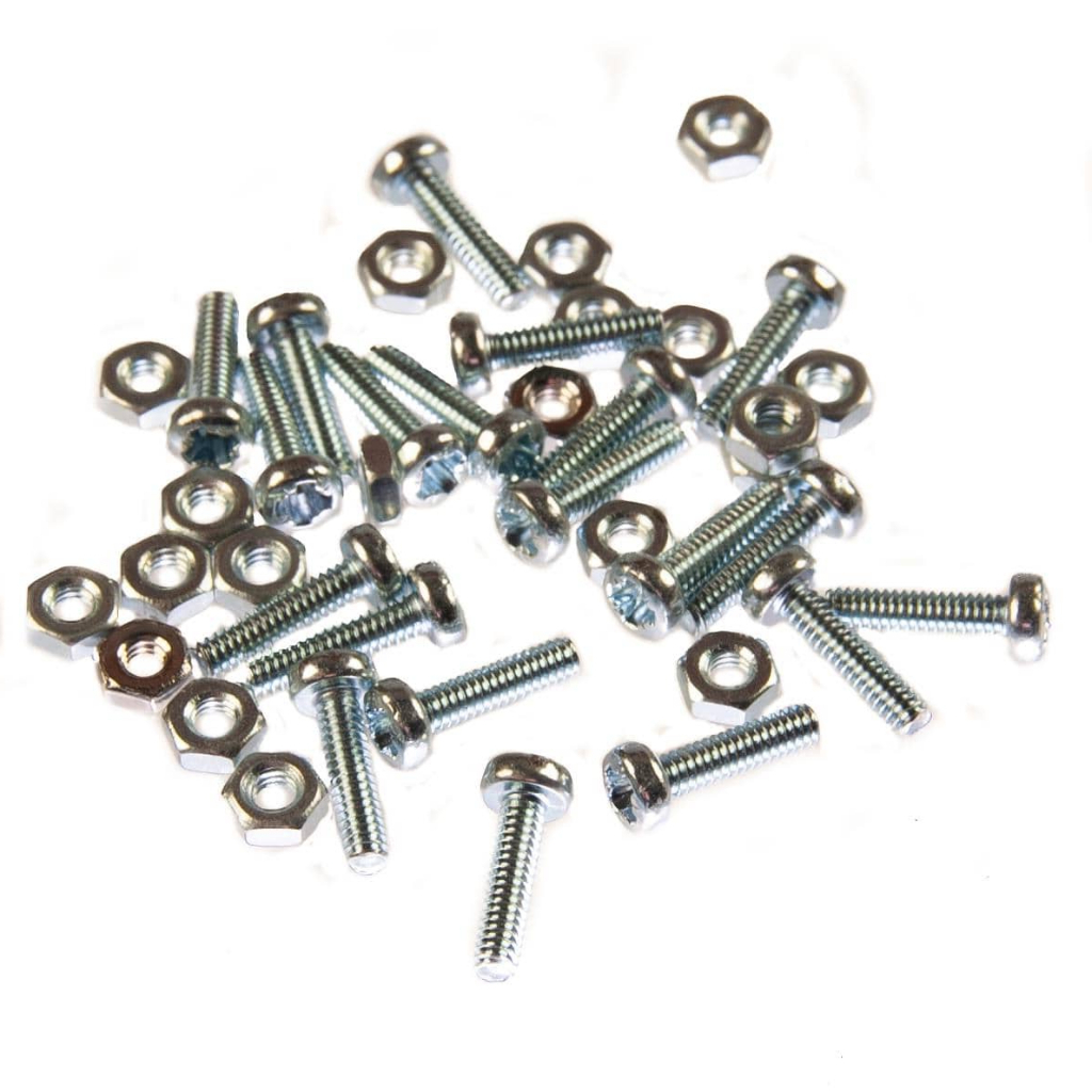 3MM BOLT & NUT SET 20PCS – CHOOSE SIZE (1/2” to 2”) | Electronics & DIY ...