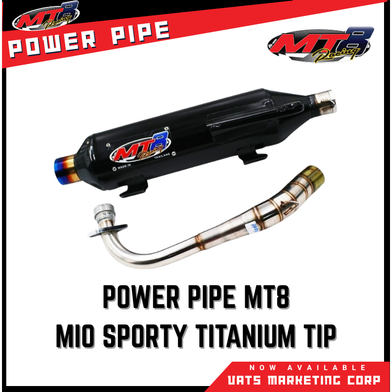 MT8 POWER PIPE FOR MIO SPORTY (TITANIUM TIP) | Shopee Philippines