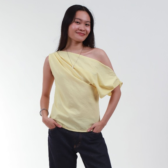 Hey Riley Maxine Stylish Off Shoulder Top for Women (Yellow, Sage Green ...
