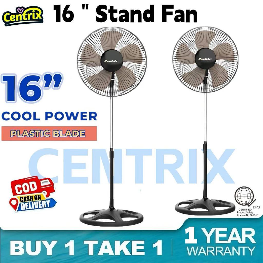 [COD] Buy-1 Take-1 Centrix Electric Fan Stand Fan 16-inches High ...