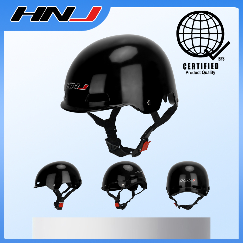 HNJ Mob-6 Plain Motorcycle/Bike Nutshell Open Face Helmet | Shopee ...