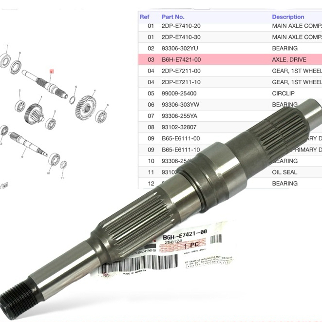 AXLE DRIVE NMAX V2 B6H-E7421-00 | Shopee Philippines