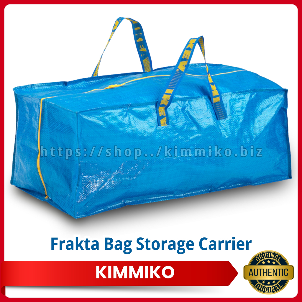 Original SwedishIKEA Travel Bag Frakta Foldable Storage Carrier Blue ...