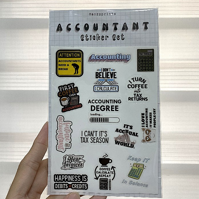 Cute Profession Sticker Set - Accountant Edition | Future Accountant ...