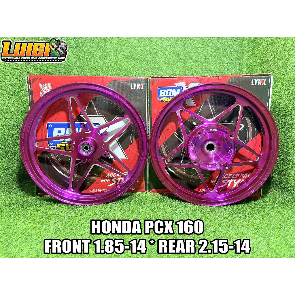 BOM RANGSIT CNC MAGS LYNX 14s 5 SPOKES HONDA PCX 160 (100% THAILAND ...