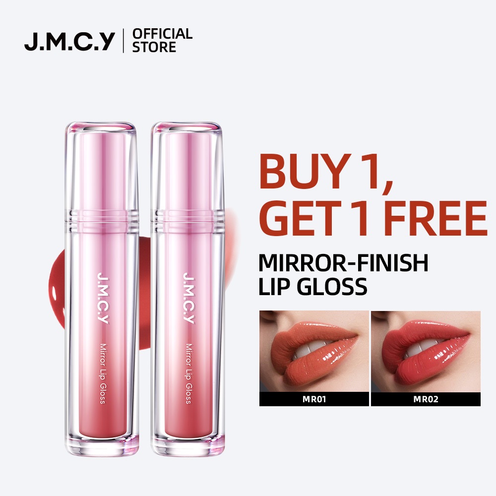 【BUY 1 TAKE 1】JMCY Mirror Lip Glaze Waterproof Lip Gloss Long lasting ...