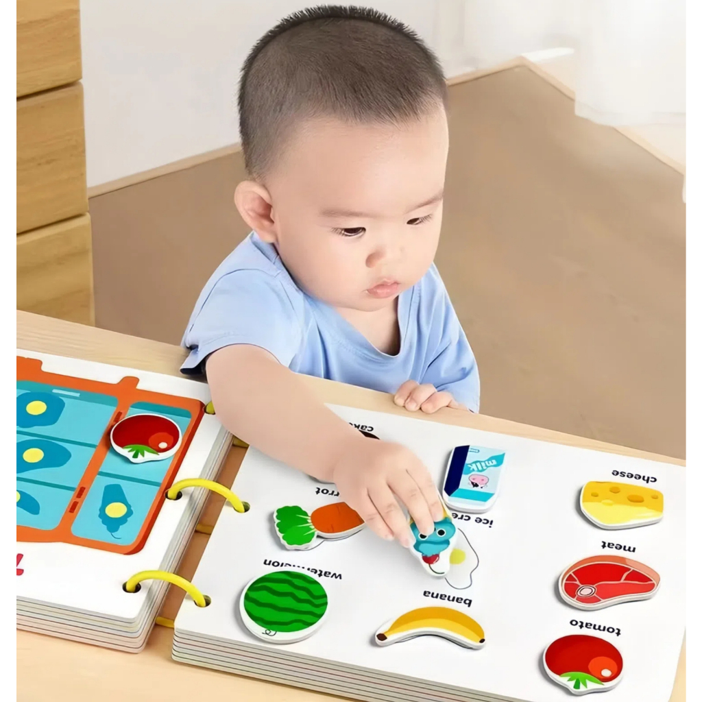 BiBi 30 Pages Sticker Game Busy Book For Toddlers Baby Activity Book ...