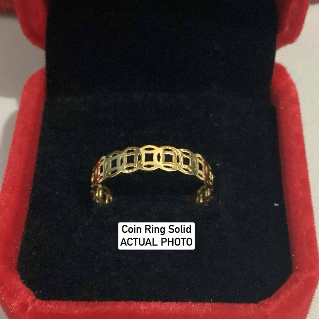 Pawnable 18k Coin Ring Solid | Shopee Philippines