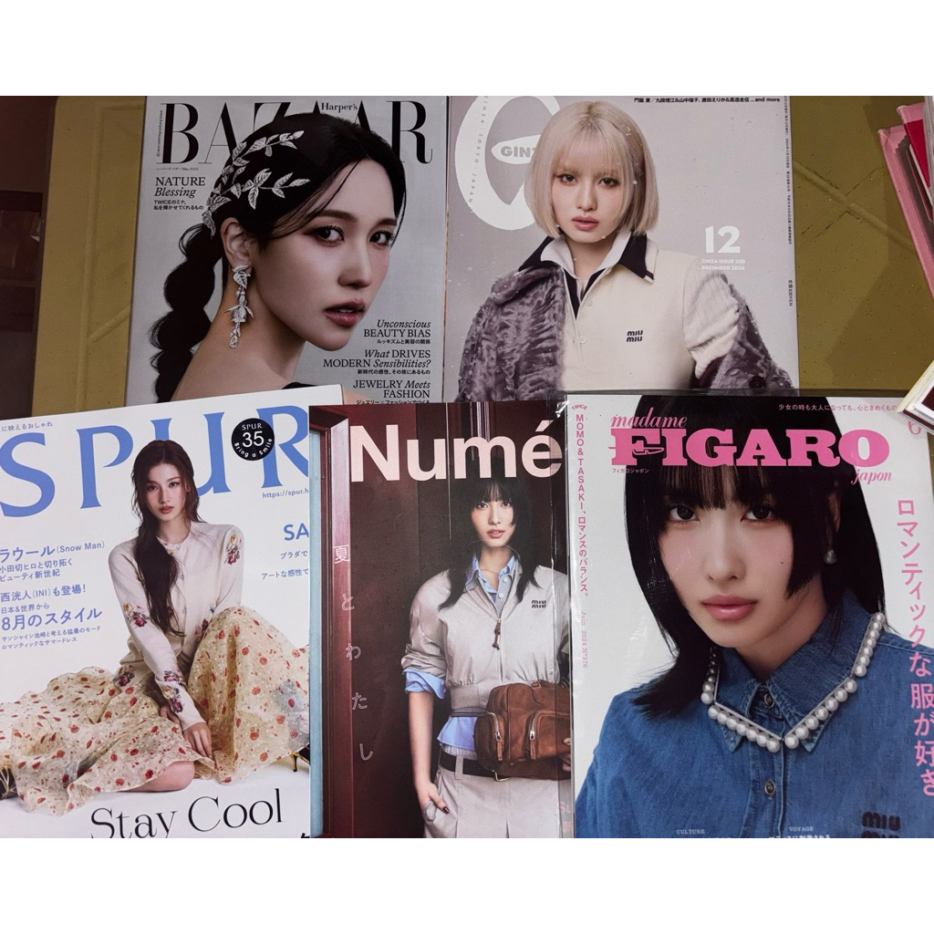 TWICE Japan Magazine Mina Bazaar Momo Figaro Numero Tokyo Sana Spur | Shopee Philippines