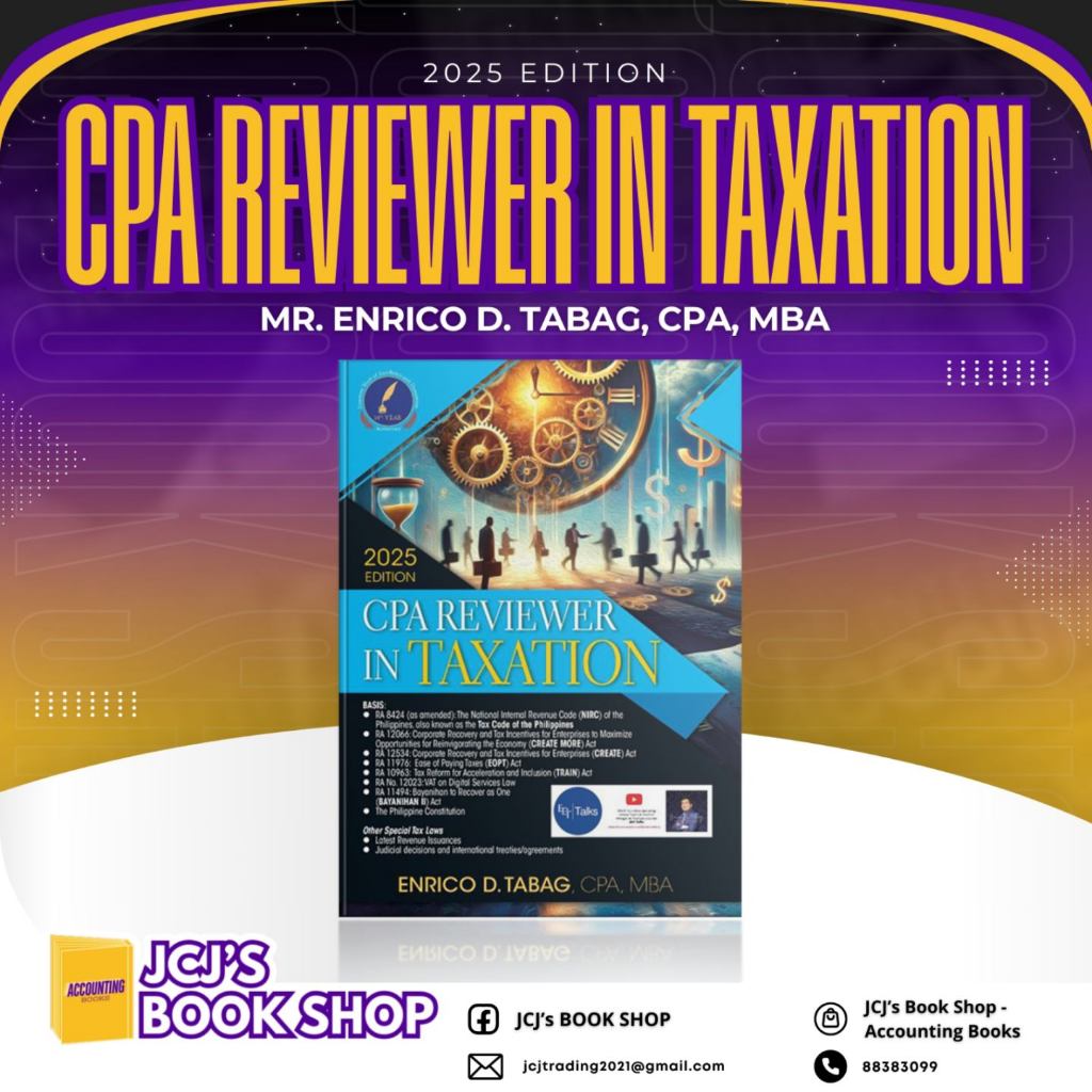 CPA Reviewer in Taxation 2025 Edition By Enrico D. Tabag | Shopee ...