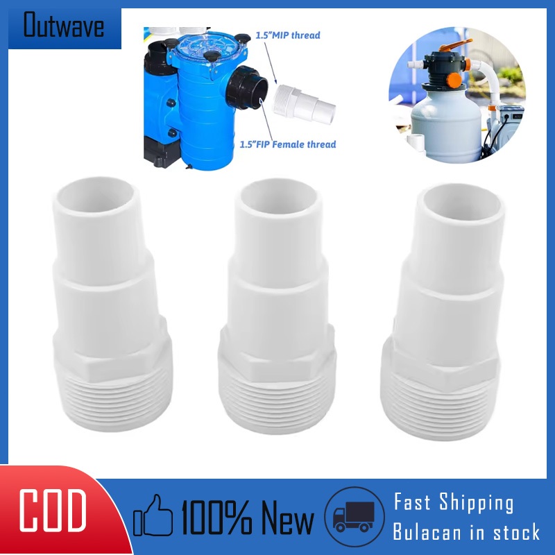 1.5inch or 1.25in Pool Vacuum Hose Adapter for Sand Filters Hayward ...