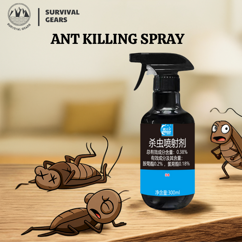 Ant & Cockroach Killer Spray 300ml Indoor Pest Control No Smell Safe ...