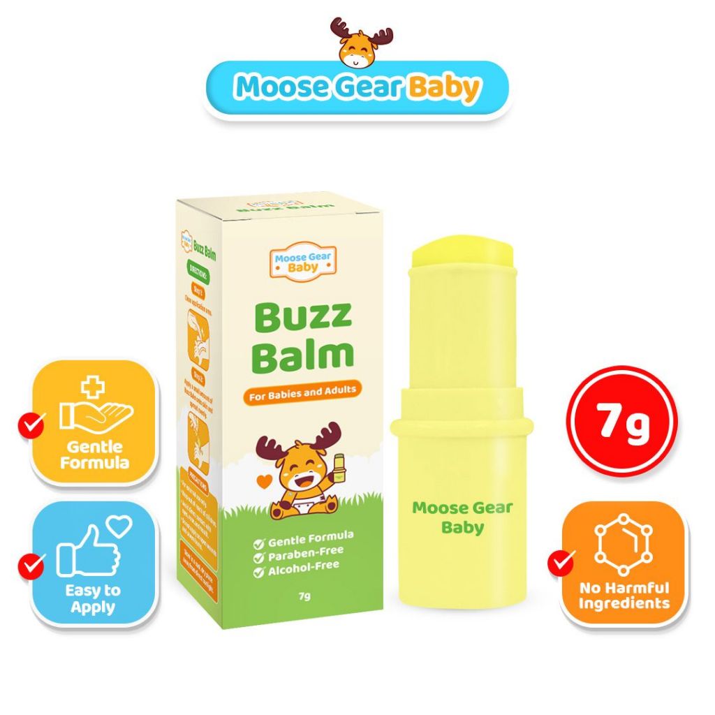 Moose Gear Baby Buzz Balm 7g (Formerly known as Bug Balm) | Shopee ...