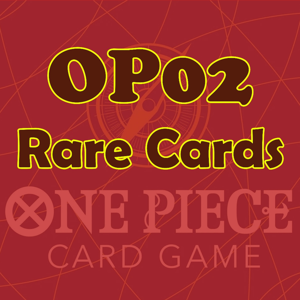 One Piece Card Game TCG OP02 RARE Cards - Paramount War | Shopee ...
