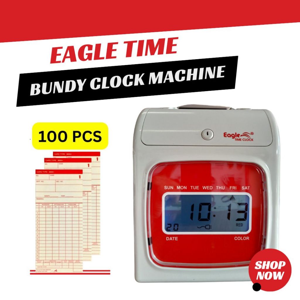 Branded Bundy Clock Machine for Time&Attendance Time Recorder Bundy ...
