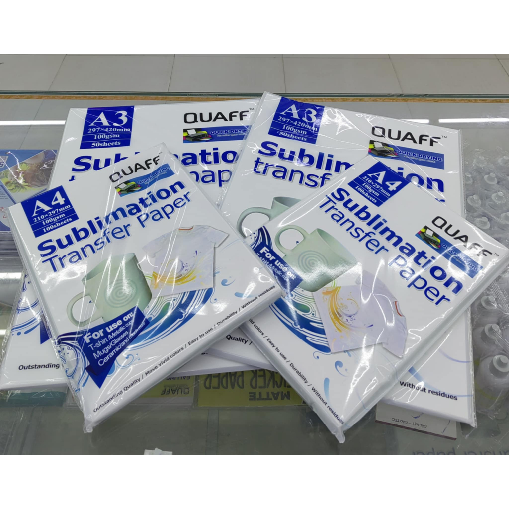 QUAFF SUBLIMATION PAPER A3 SIZE (50PCS) & A4 SIZE (100PCS) | Shopee Philippines
