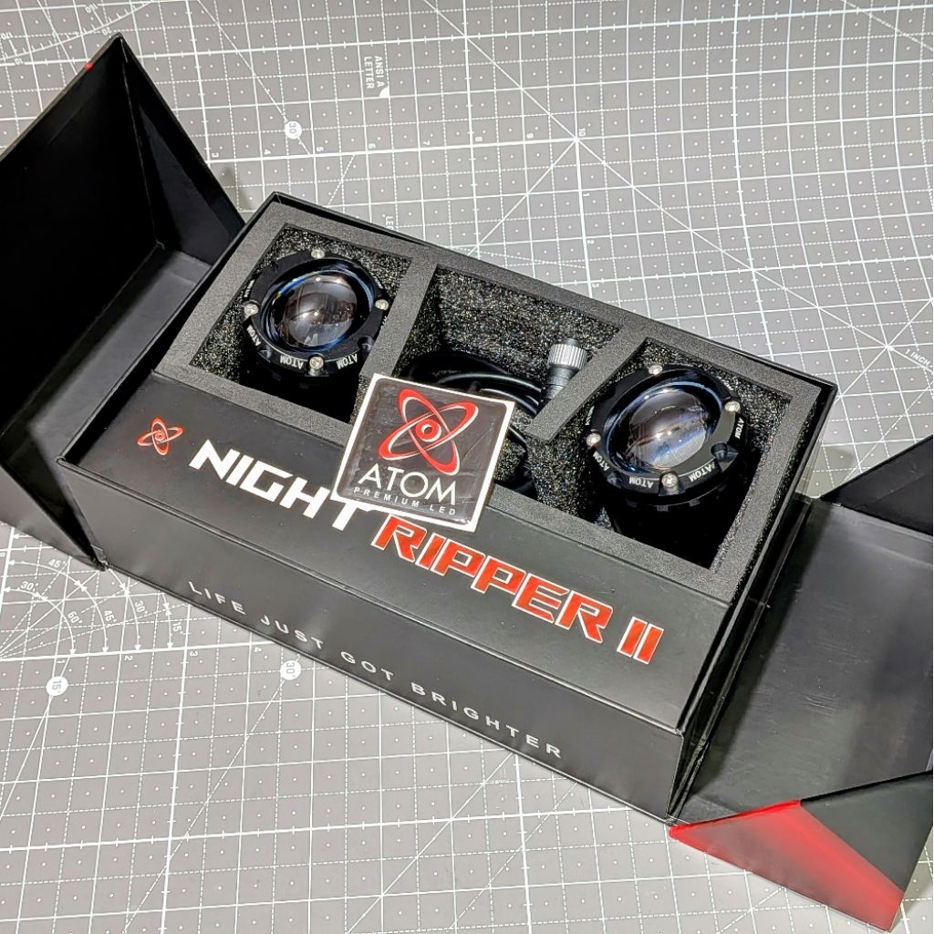 ATOM Night Ripper 2 (White/Yellow) | Shopee Philippines