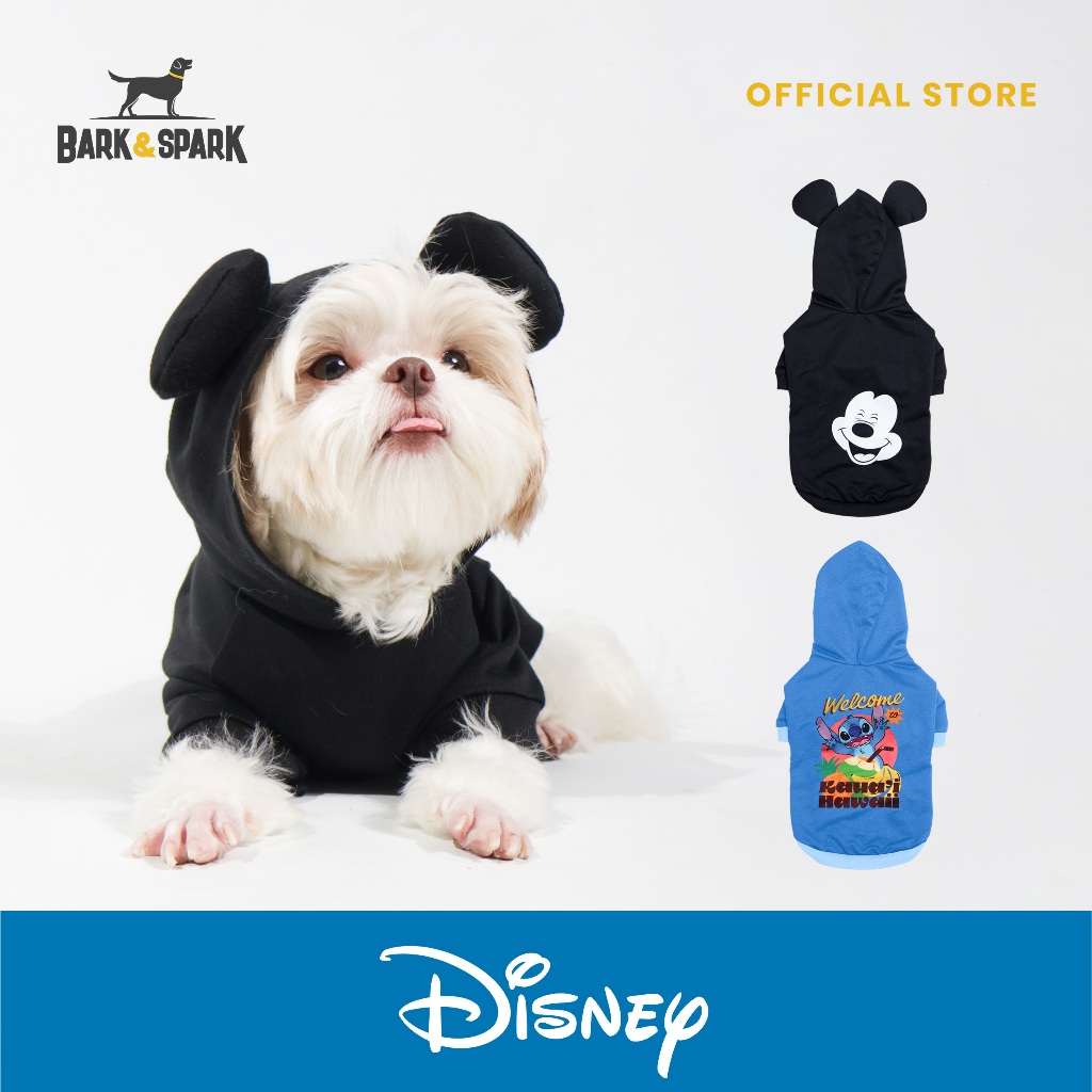 Disney Collection - Bark & Spark Dog Hoodie, Cozy Polyester Sweater for Dogs (XS to XL) | Shopee ...