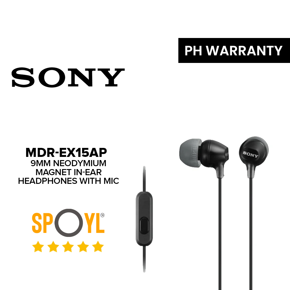 Sony MDR-EX15AP / MDR EX15AP / MDREX15AP 9mm Neodymium Magnet In-Ear ...