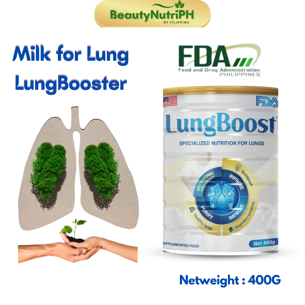 Premium Respiratory Milk LUNGBOOST Original - Natural Lung Detox for ...