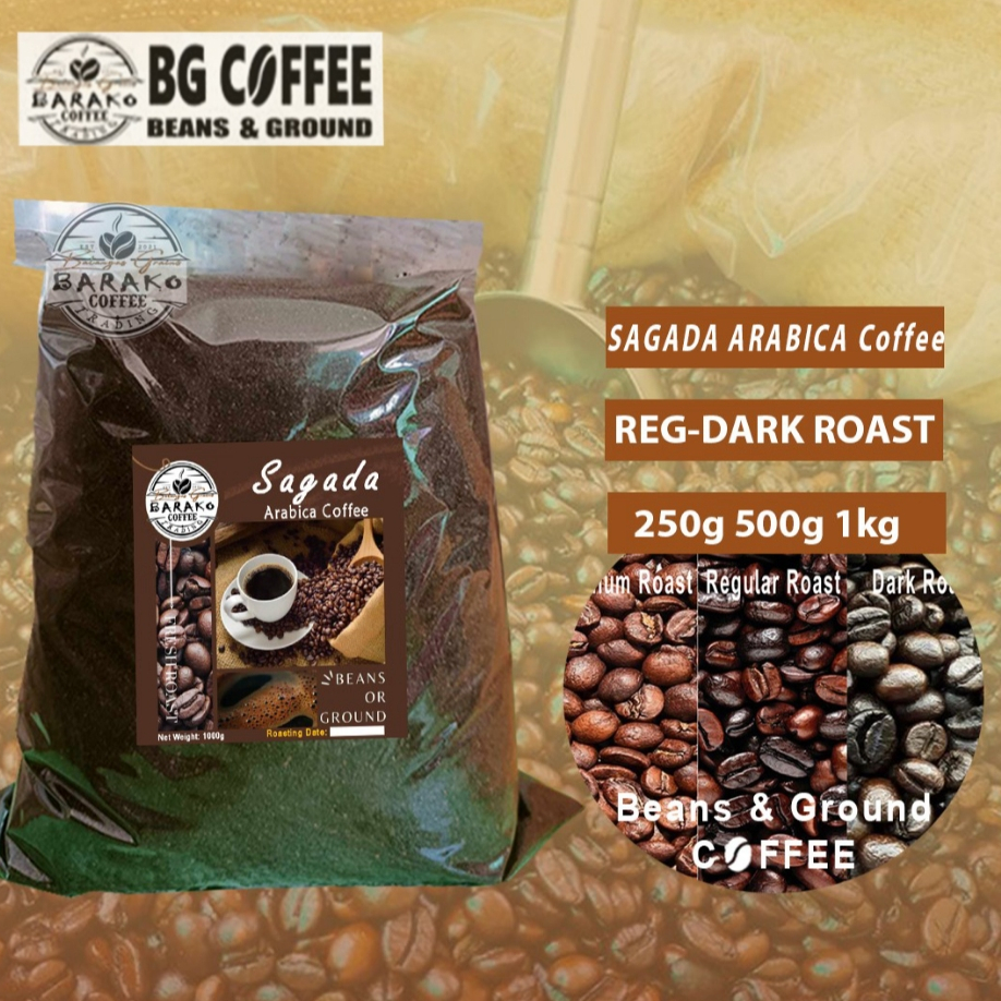 [BG]COFFEE SAGADA Arabica Coffee |1000g-500g-250g [Thick Plastic Pouch ...