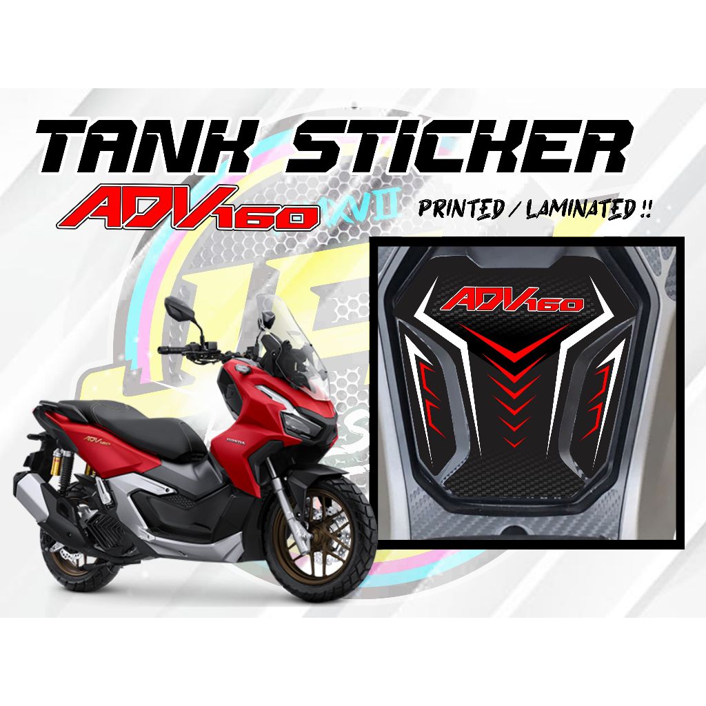 Honda ADV 160 Tank Cover - High Quality Sticker | Shopee Philippines