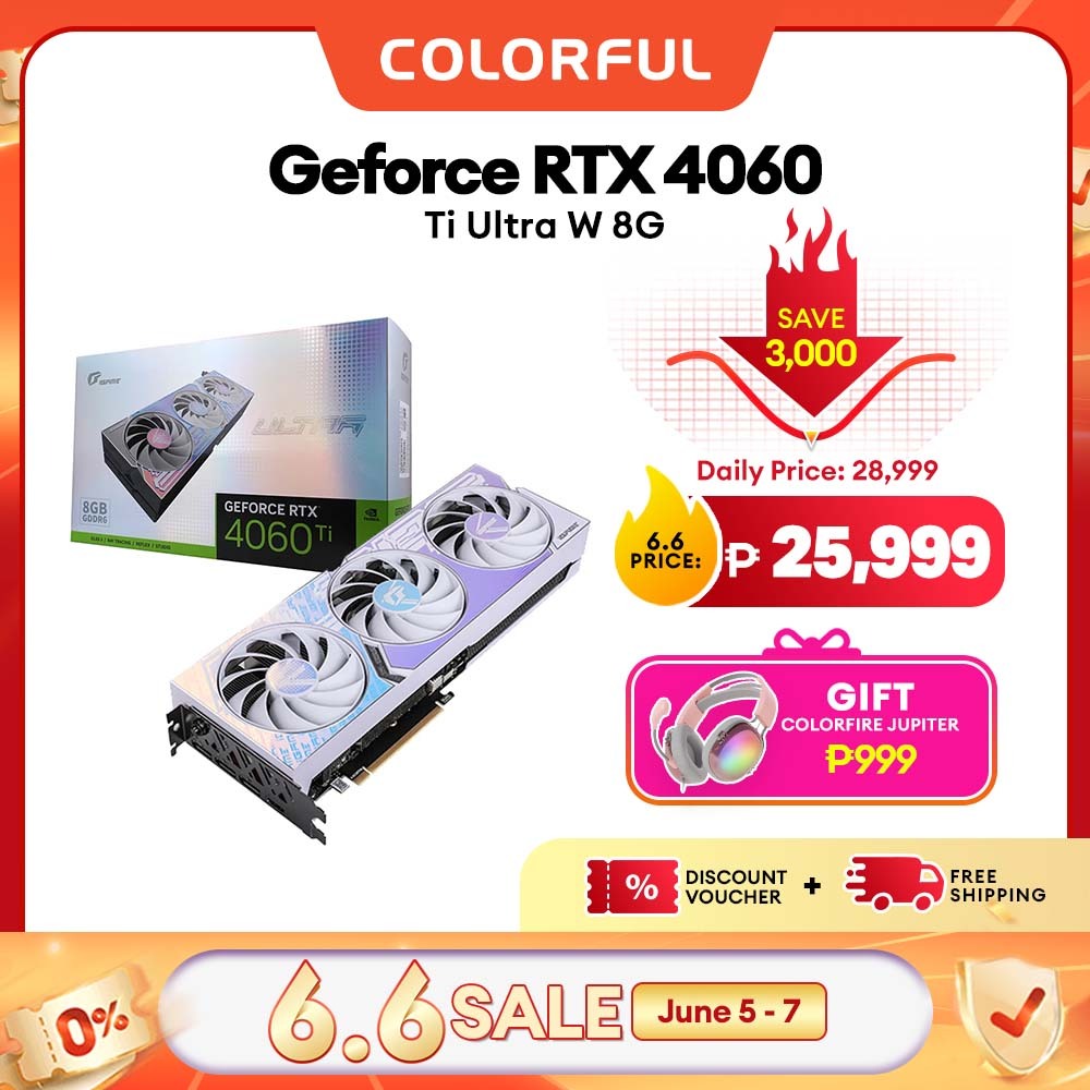 Colorful GeForce RTX 4060 Ti Graphics Cards (8GB & 16GB) | Shopee ...