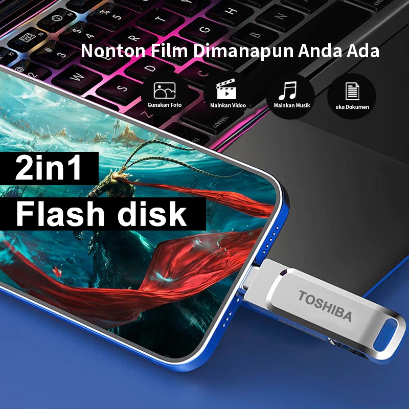 Toshiba flash disk drive Original 1tb 2tb USB TypeC for Android Windows ...