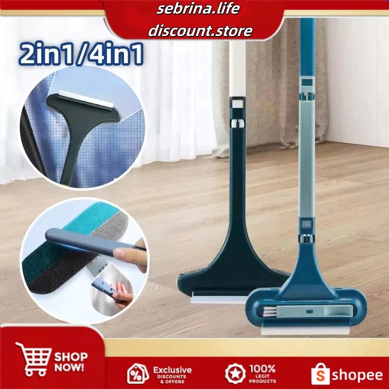 2 in 1 Hygienic Cleaning Glass Window Cleaners Screen Clean Scrub ...