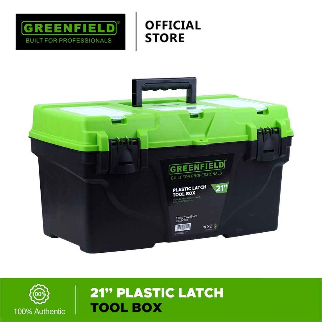 Greenfield Tool Box 21" With Plastic Latch - Tool Storage | Shopee ...