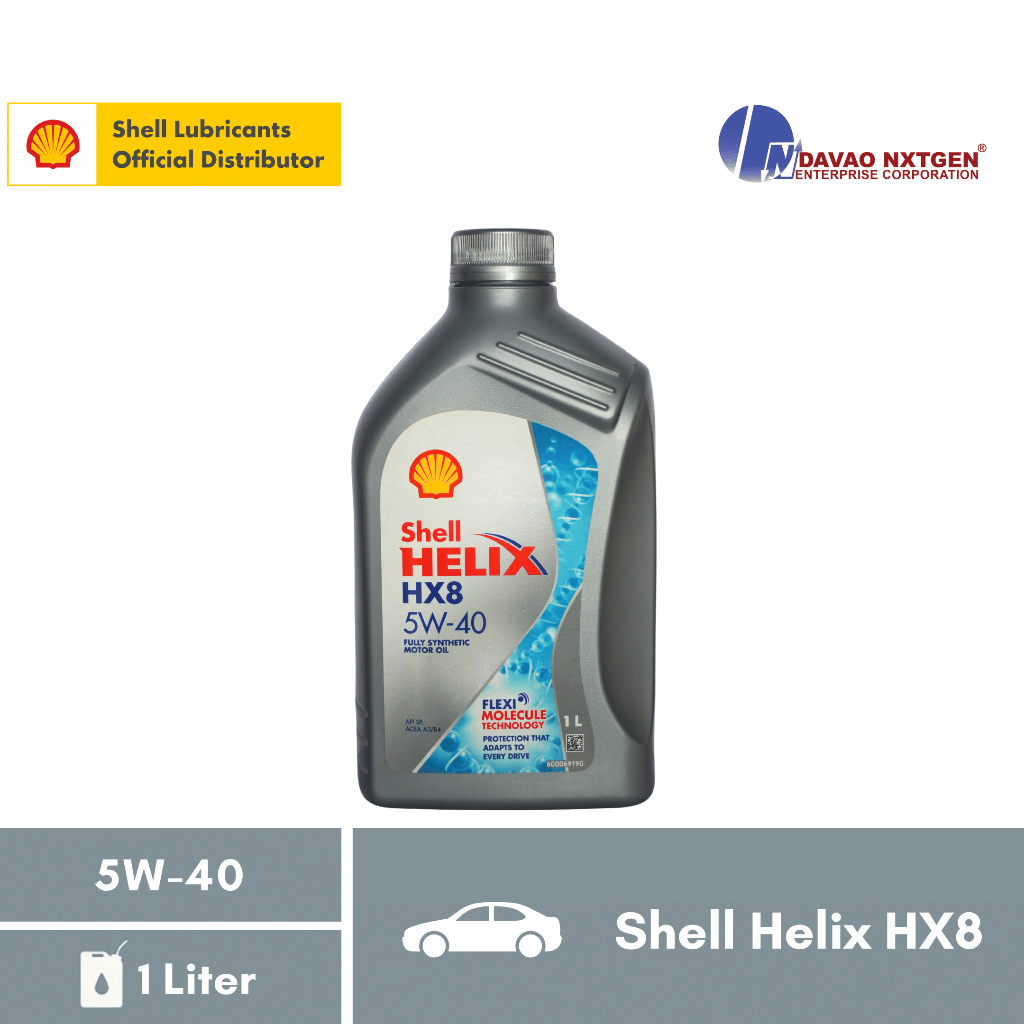 Shell Helix HX8 5W-40 Fully Synthetic Engine Oil 1L | Shopee Philippines