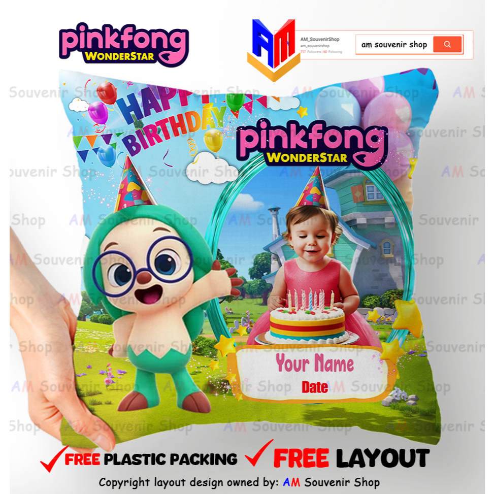 Pinkfong / Hogi / Mini Pillow Cute Design / Cute Pillow / AM ...