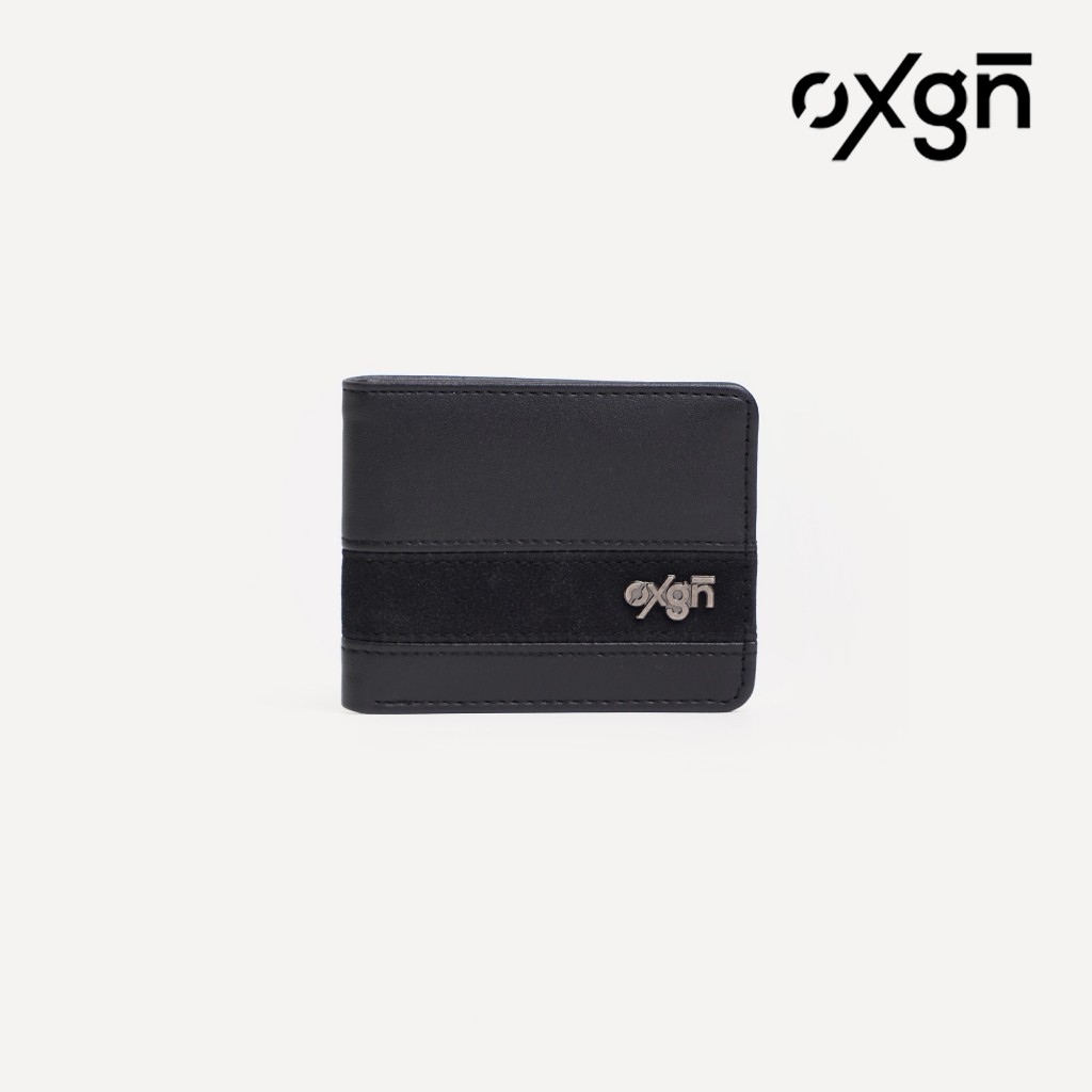 OXGN Bi-Fold Wallet For Men And Women (Black/Mocha) | Shopee Philippines