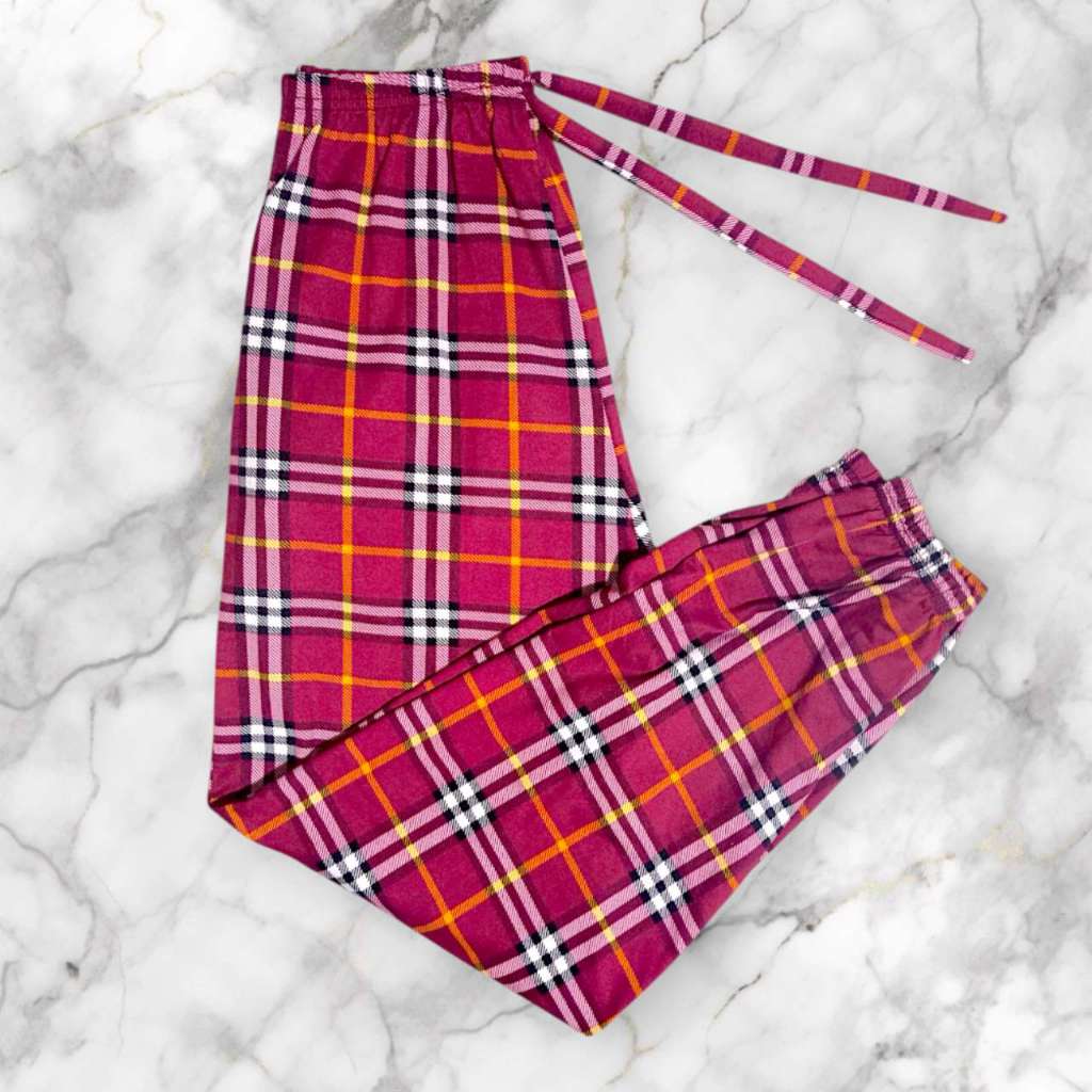 CHECKERED JAGGER PANTS (FREESIZE) | Shopee Philippines